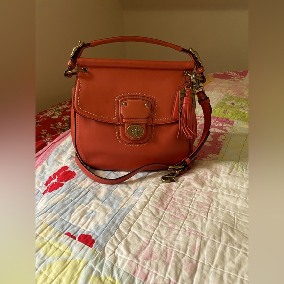 Coach | Bags | Coach 7th Anniversary Willis Legacy Vermilion Shoulder ...
